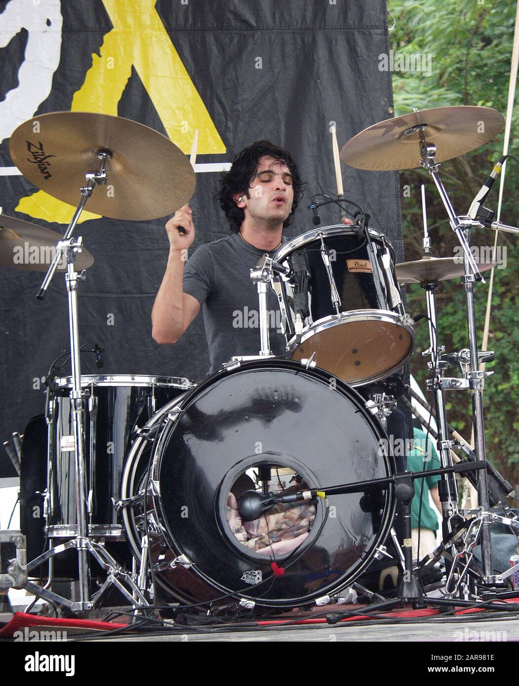 SEPTEMBER 28: Tony Hajjar of Sparta performs at Lakewood Amphitheatre ...