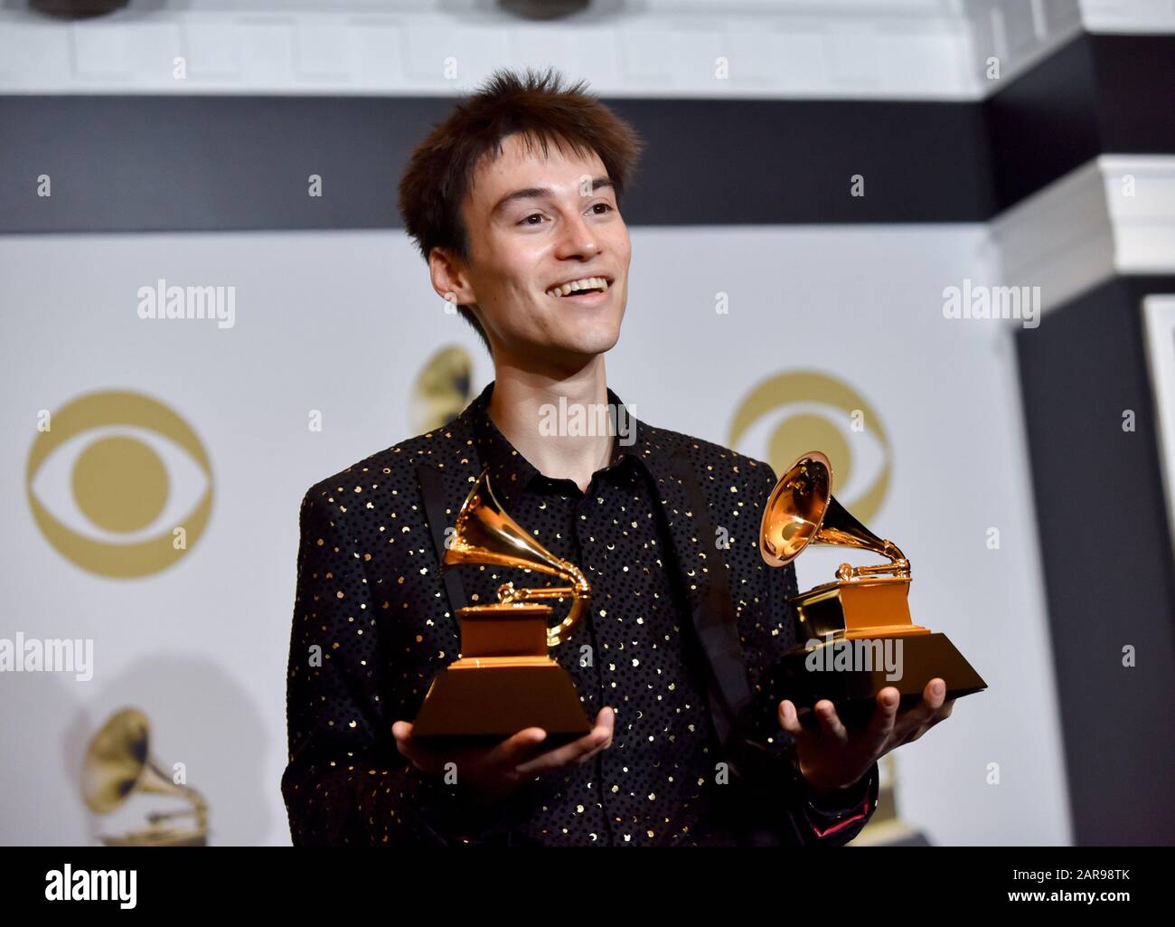 Los Angeles, CA, USA. 26th Jan 2020. Jacob Collier appears backstage ...