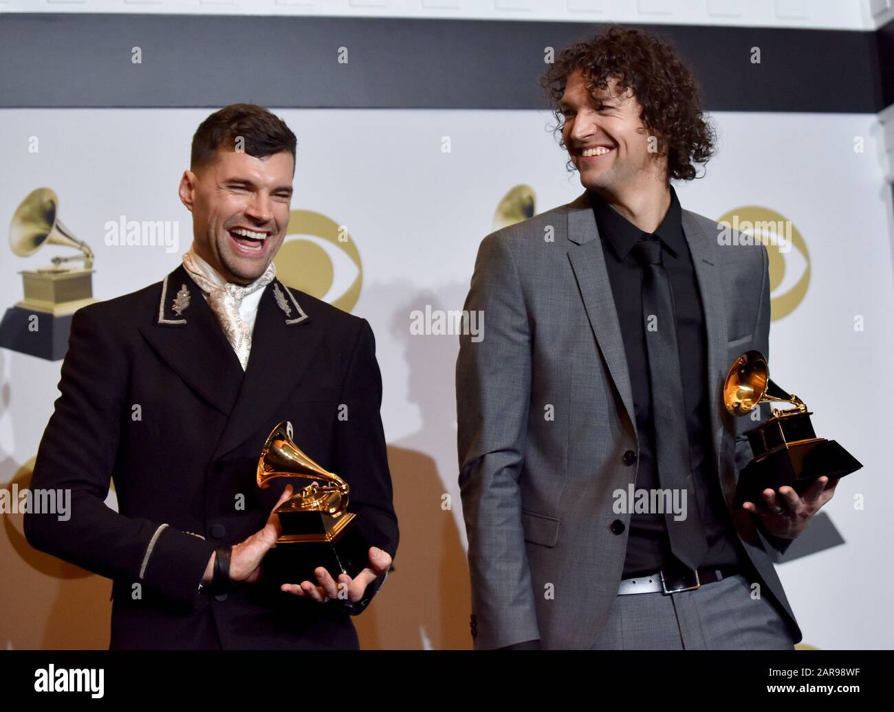 Los Angeles, CA, USA. 26th Jan 2020. Joel David Smallbone and Luke ...