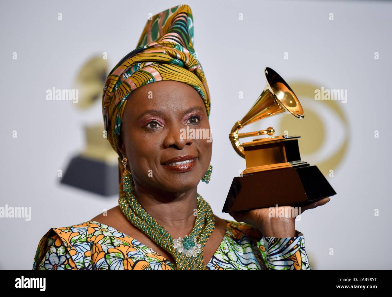 Los Angeles, CA, USA. 26th Jan 2020. Angelique Kidjo appears backstage ...