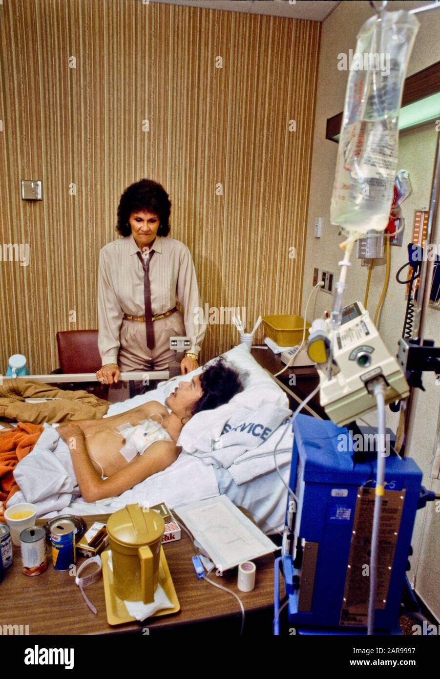 Dying Person In Hospital Bed