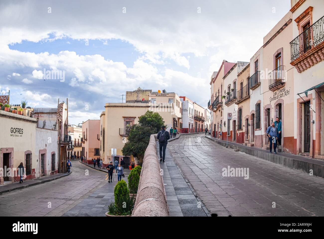 Zacatecas, Zacatecas, Mexico - November 22, 2019: Locals and tourists ...