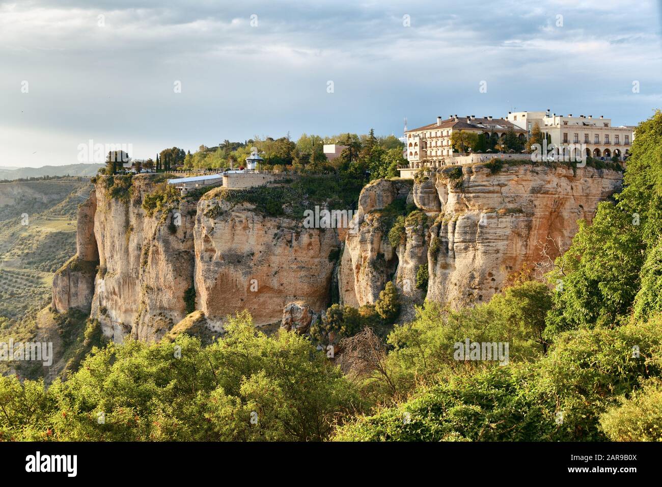Ronda town view with old buildings in Spain Stock Photo - Alamy