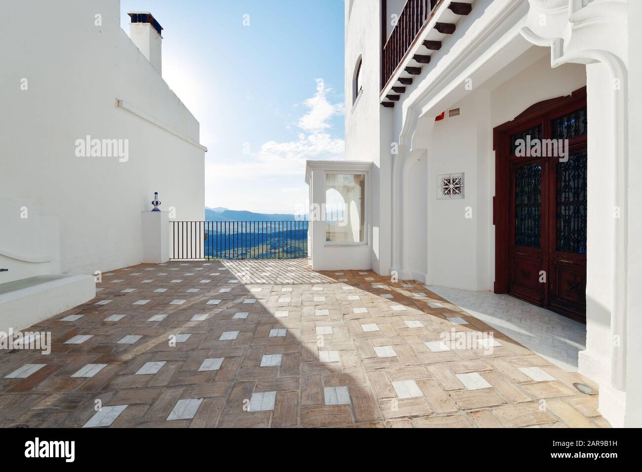 Ronda town courtyard in Spain Stock Photo - Alamy