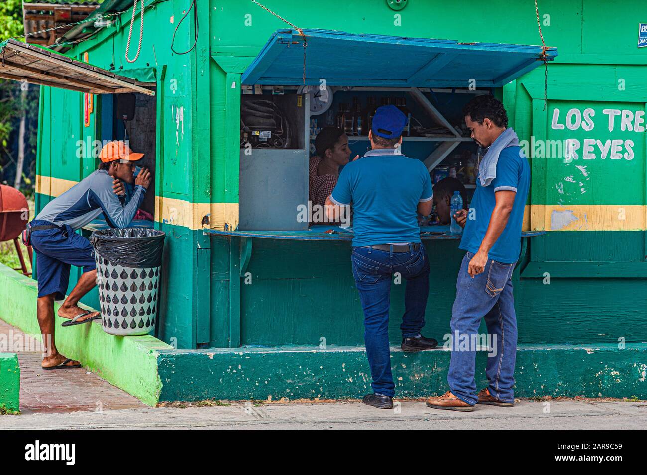 Daily life scene in a Dominican city 3 Stock Photo - Alamy