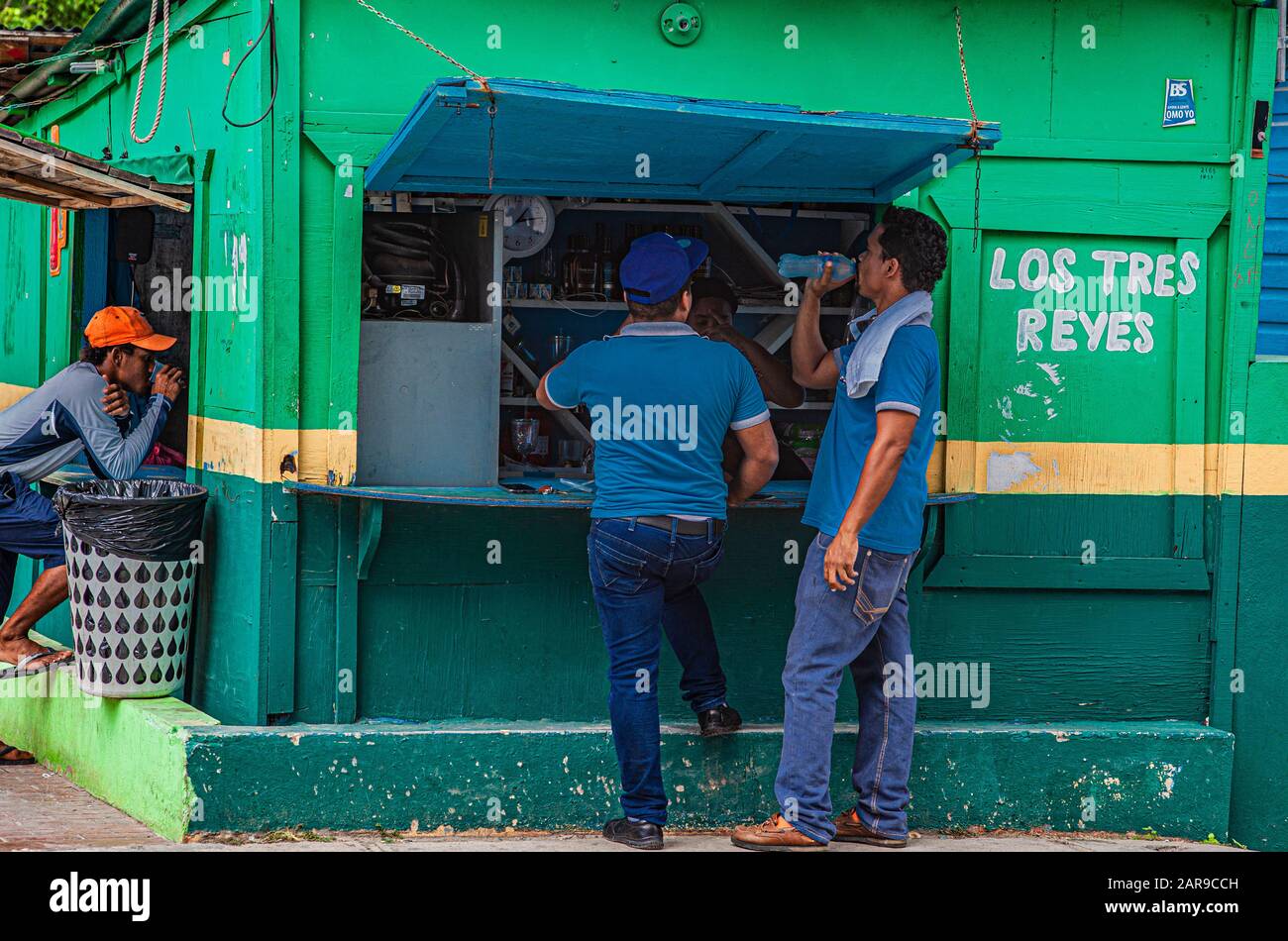 Daily life scene in a Dominican city 4 Stock Photo - Alamy