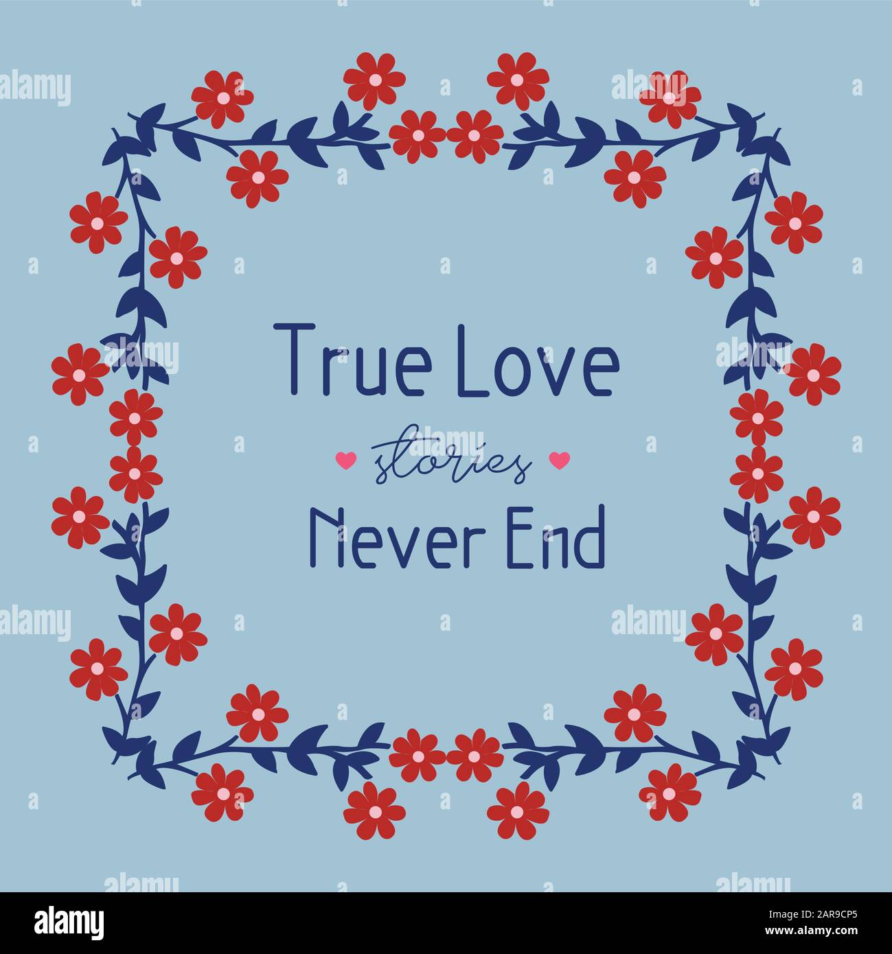 Invitation card design for true love day celebration, with elegant ...