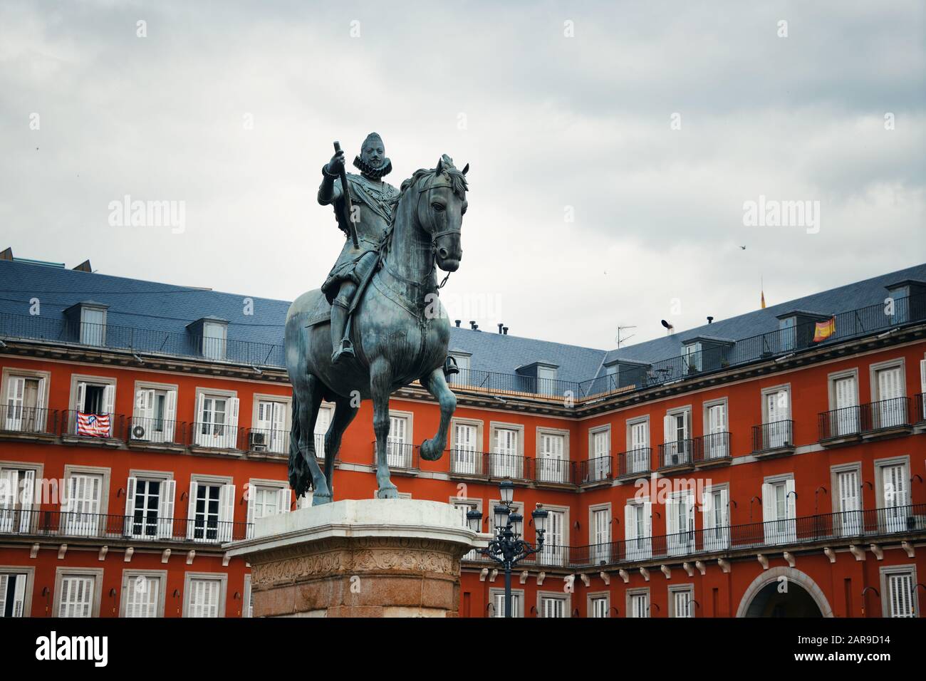 Plaza Mayor historical building in Madrid, Spain Stock Photo - Alamy
