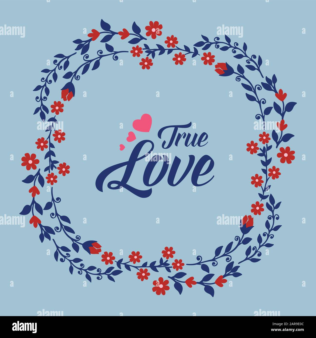 Unique Style and elegant design of true love greeting card template ...