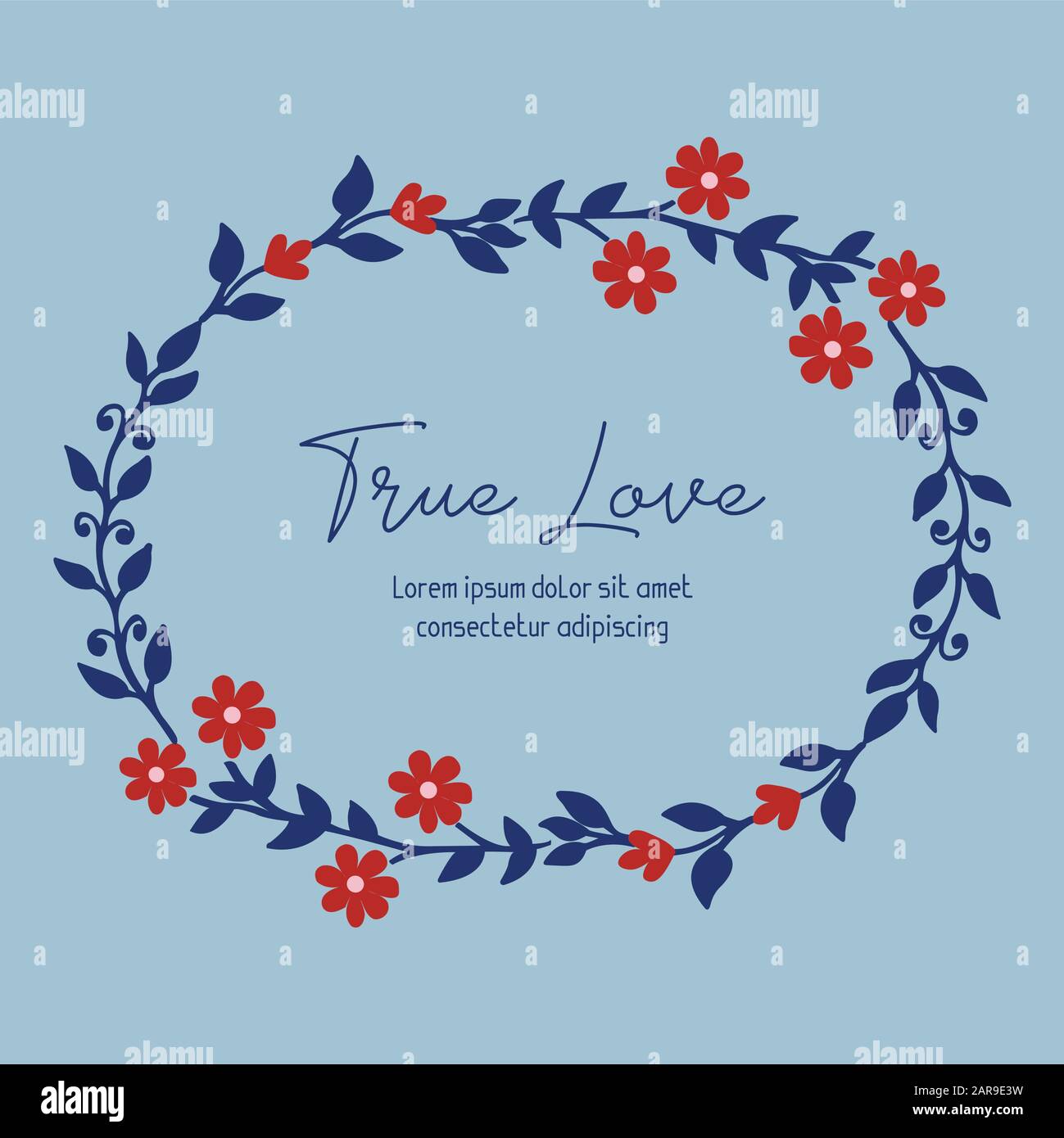 Unique Style and elegant design of true love greeting card template ...