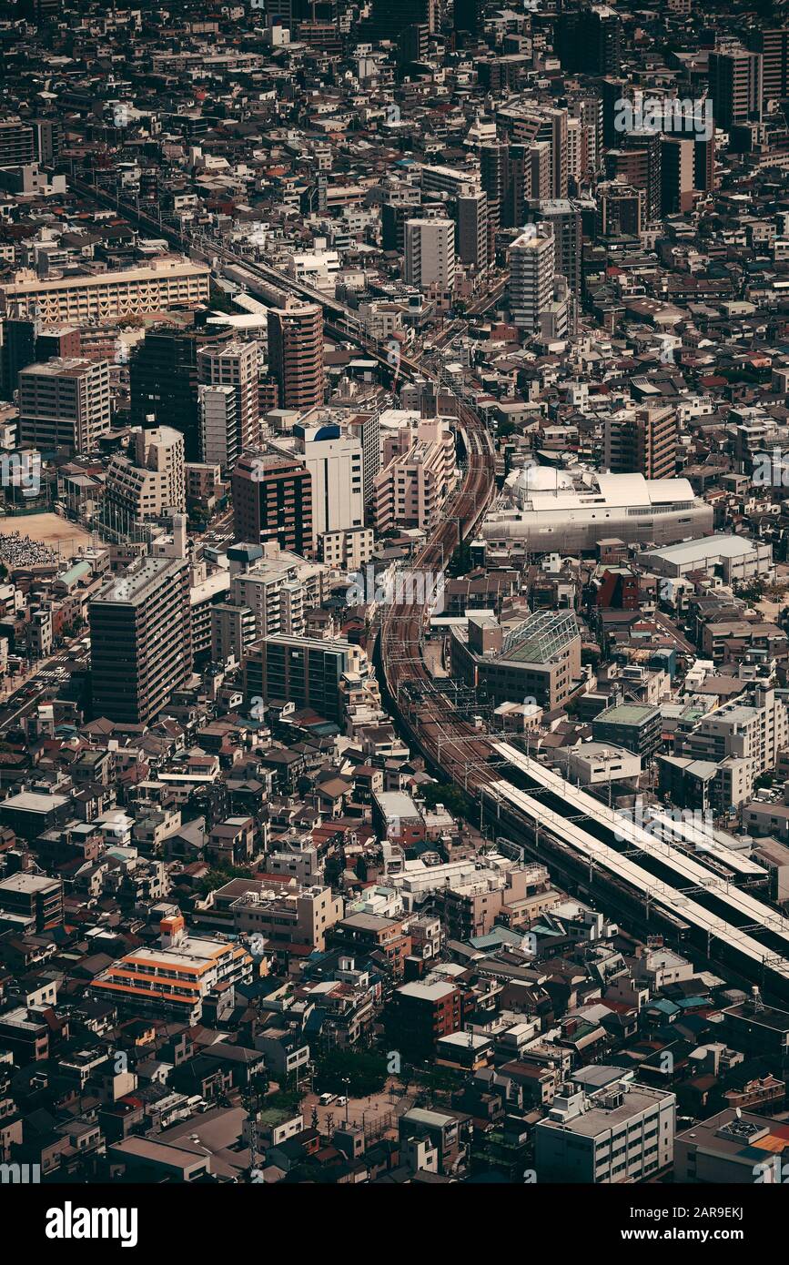 Tokyo urban rooftop view background, Japan Stock Photo - Alamy