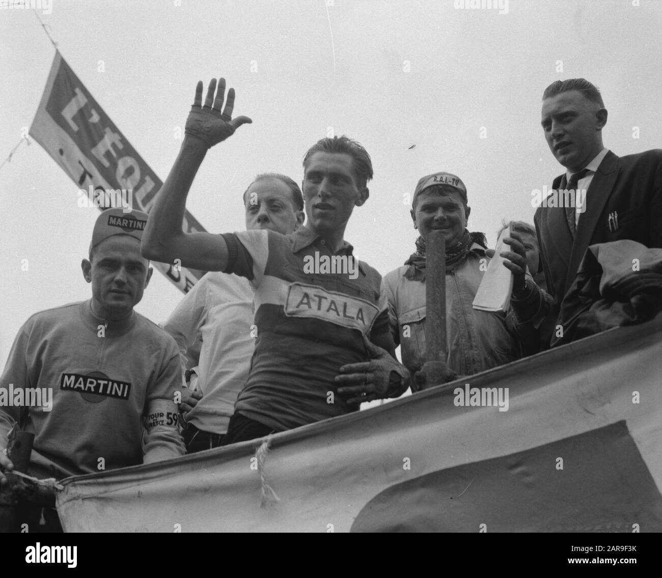 Preparation and Finish Tour de France, winner Favero (Italy) in Namur ...
