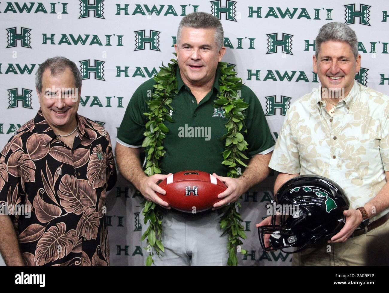 January 22, 2020 - The University of Hawaii Rainbow warriors introduce ...
