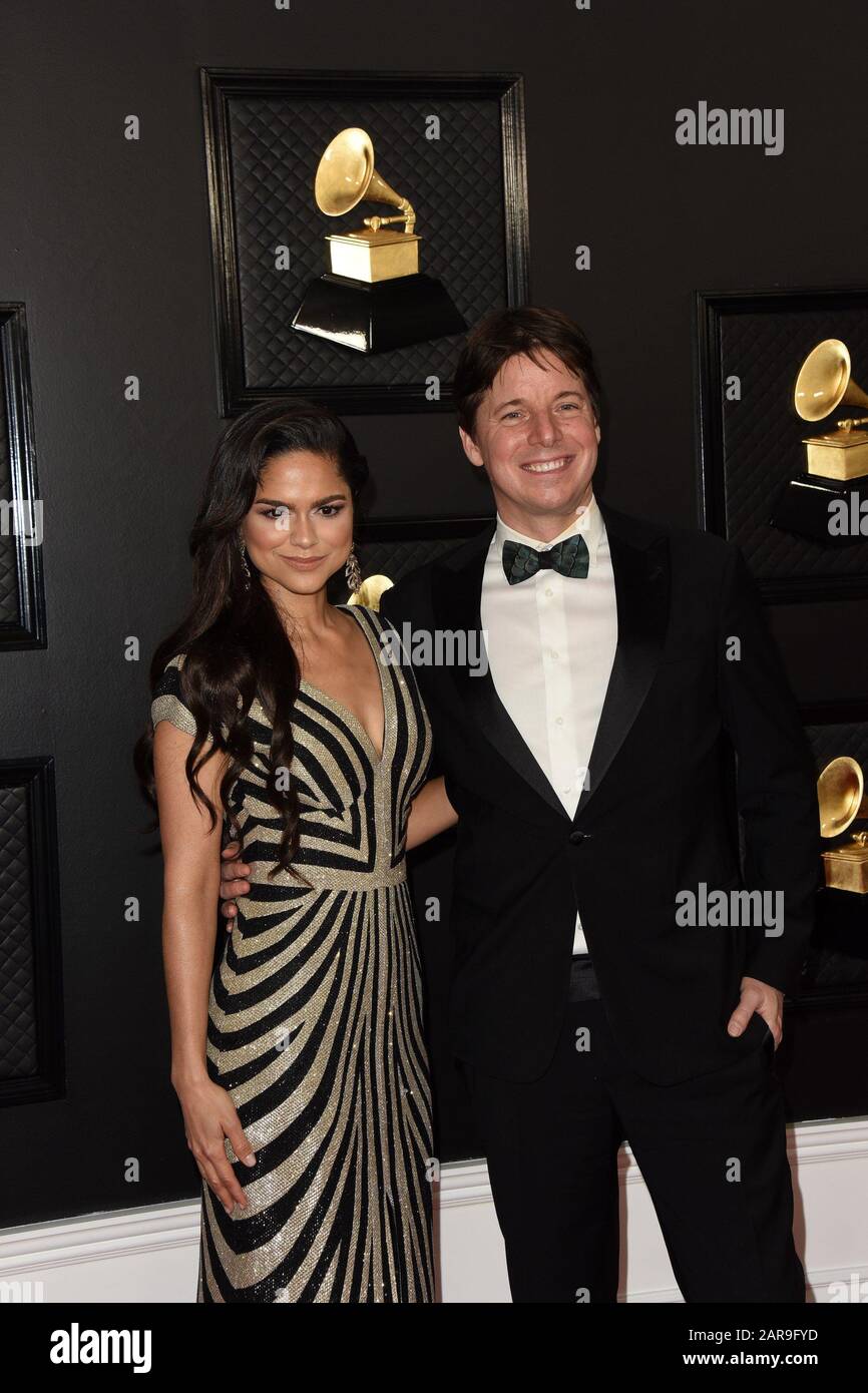 Los Angeles, CA. 26th Jan, 2020. Joshua Bell, Larisa Martinez at ...