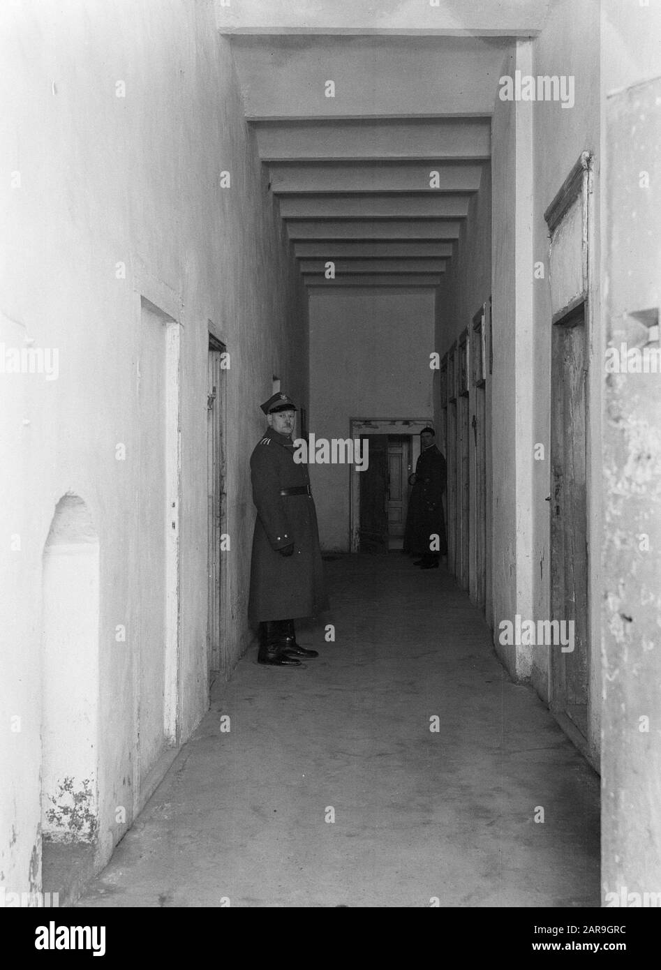 Travel to Poland Warsaw. Citadel: interior corridor cell block. Two ...