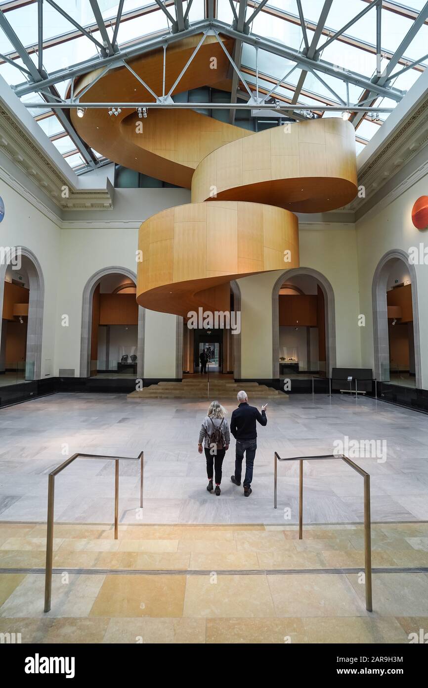 frank gehry designed wooden staircase inside art gallery of ontario AGO ...