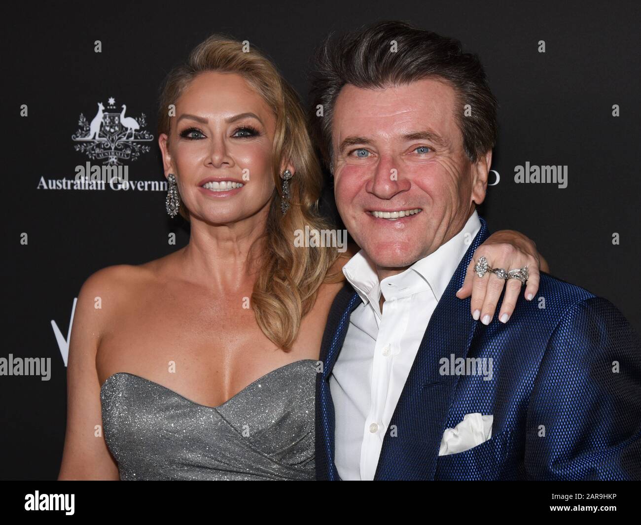 January 25, 2020, Beverly Hills, CA, USA: Kym Johnson and Robert ...