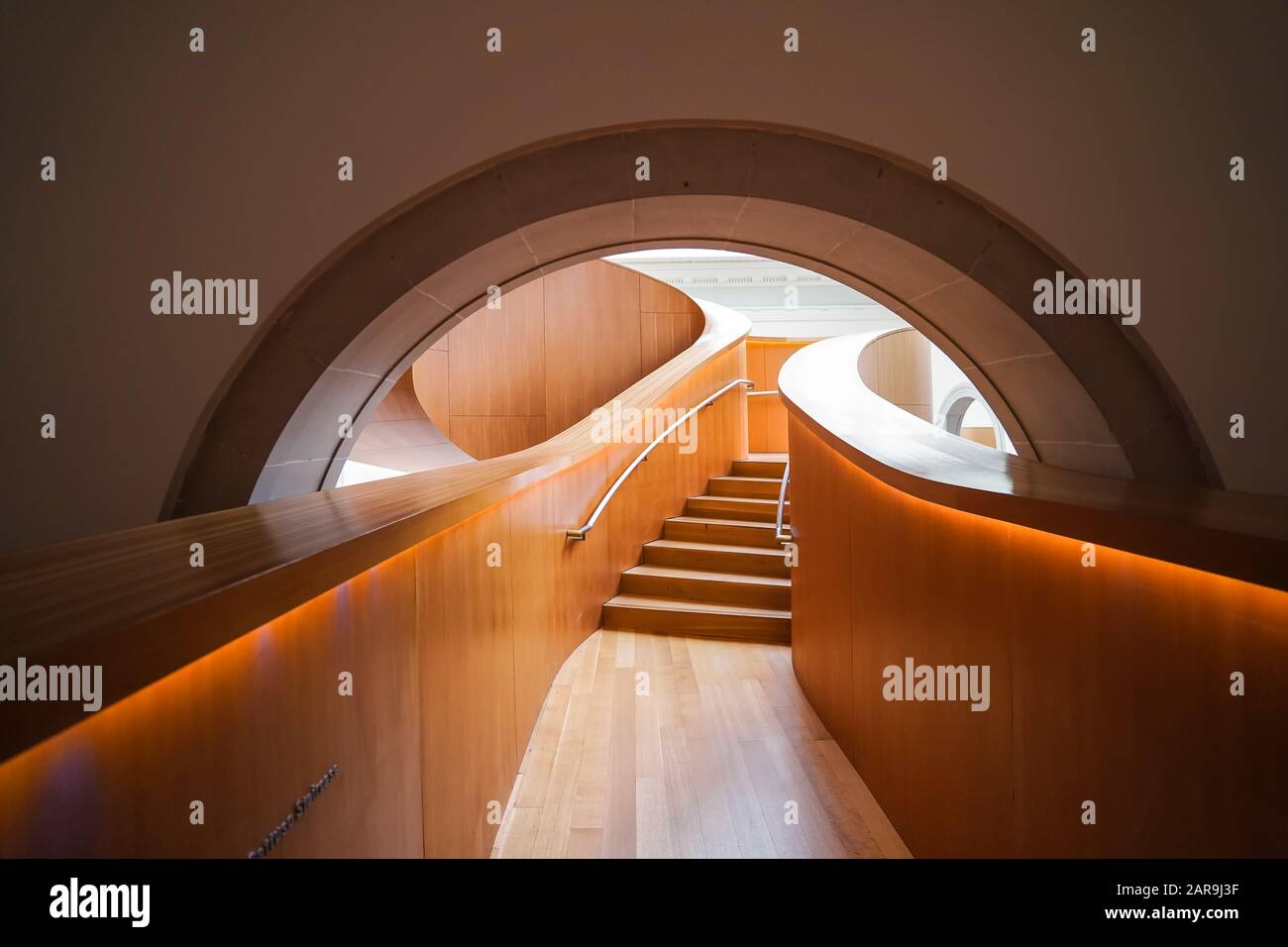 Art gallery of Ontario interior wooden staircase designed by Frank ...