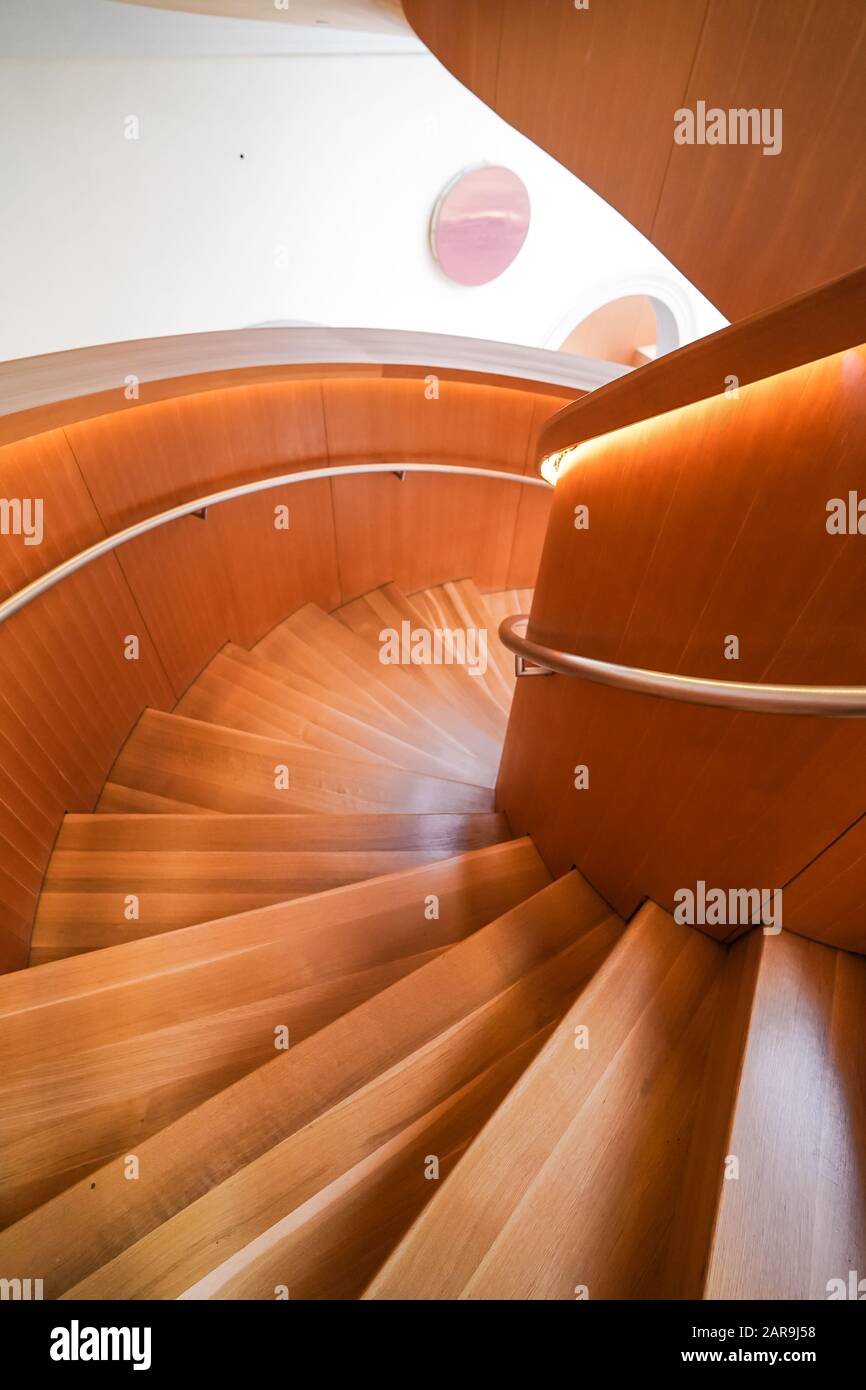 Art gallery of Ontario interior wooden staircase designed by Frank ...