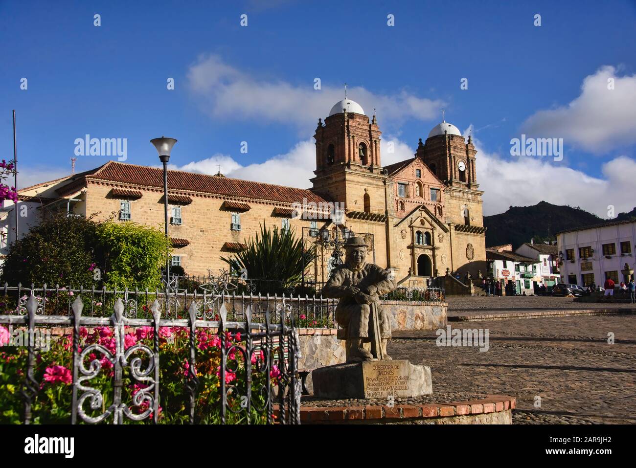 he Convento de los Franciscanos monastery and Basílica Menor in Monguí ...