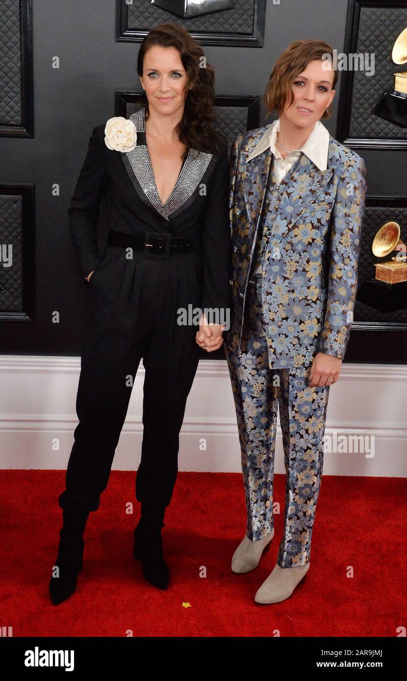 Los Angeles, USA. 26th Jan 2020. (L-R) Catherine Shepherd and Brandi ...