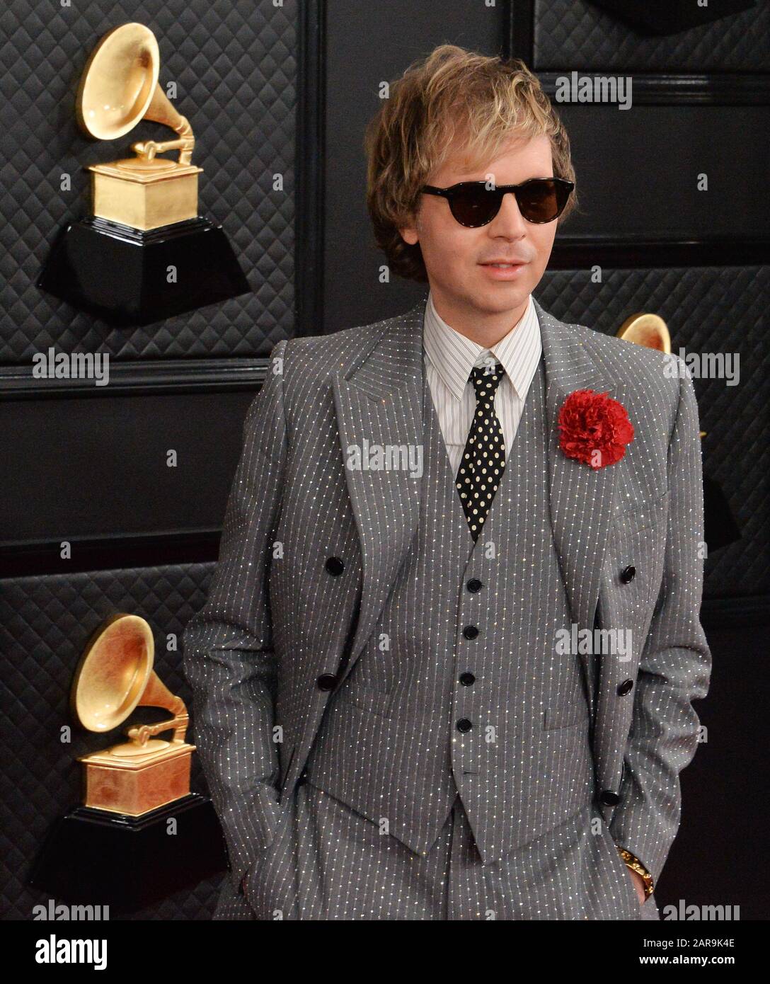 Los Angeles, USA. 26th Jan 2020. Beck arrives for the 62nd annual ...