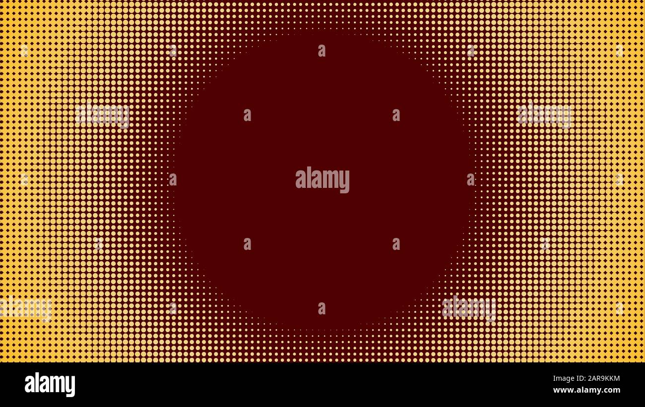 Luxury Radial Gold Halftone Background Design Template, Pop Art ...