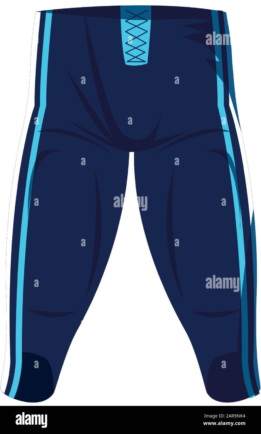 american football , player pants on white background vector ...