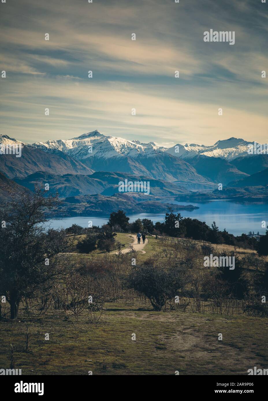 Mount Iron Hiking Track, Wanaka, New Zealand in winter Stock Photo - Alamy