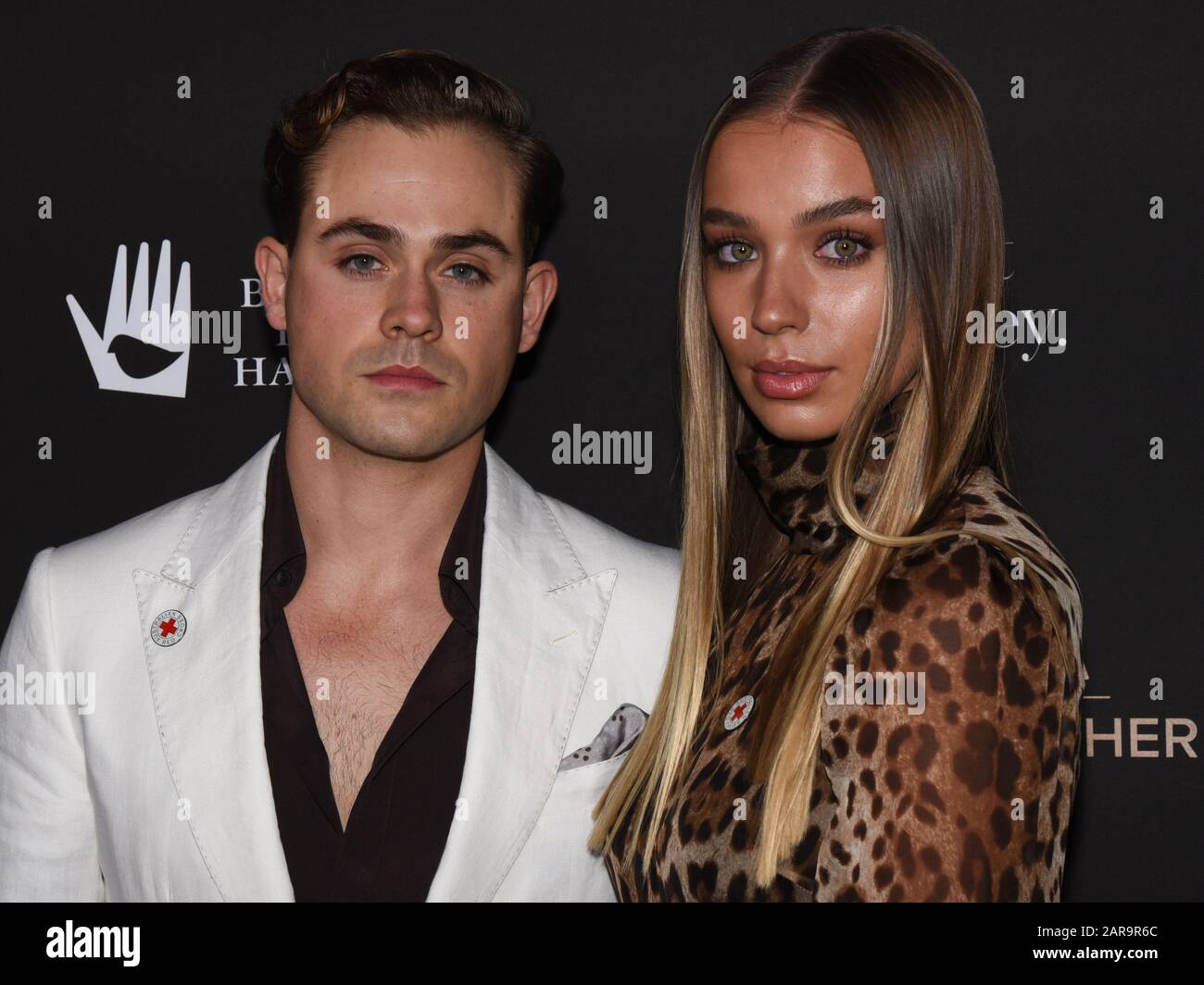 January 25, 2020, Beverly Hills, CA, USA: Dacre Montgomery and Liv ...