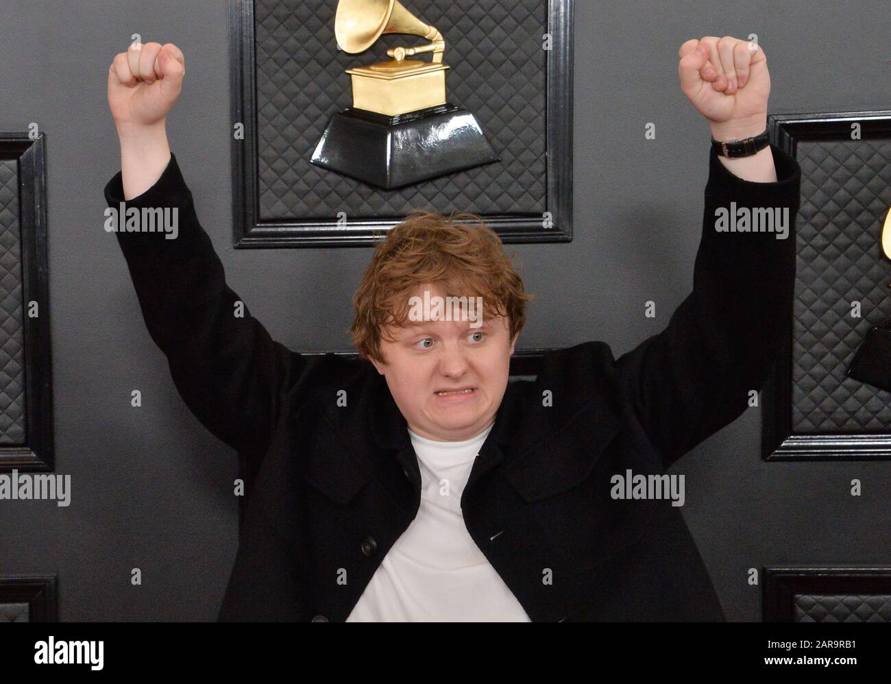 Los Angeles, CA, USA. 26th Jan 2020. Lewis Capaldi arrives for the 62nd ...