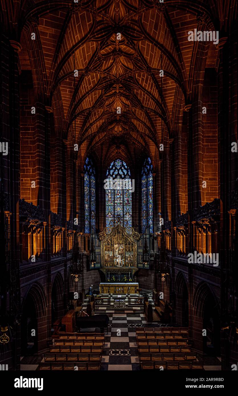 LIVERPOOL, ENGLAND, DECEMBER 27, 2018: The Lady Chapel in Liverpool ...