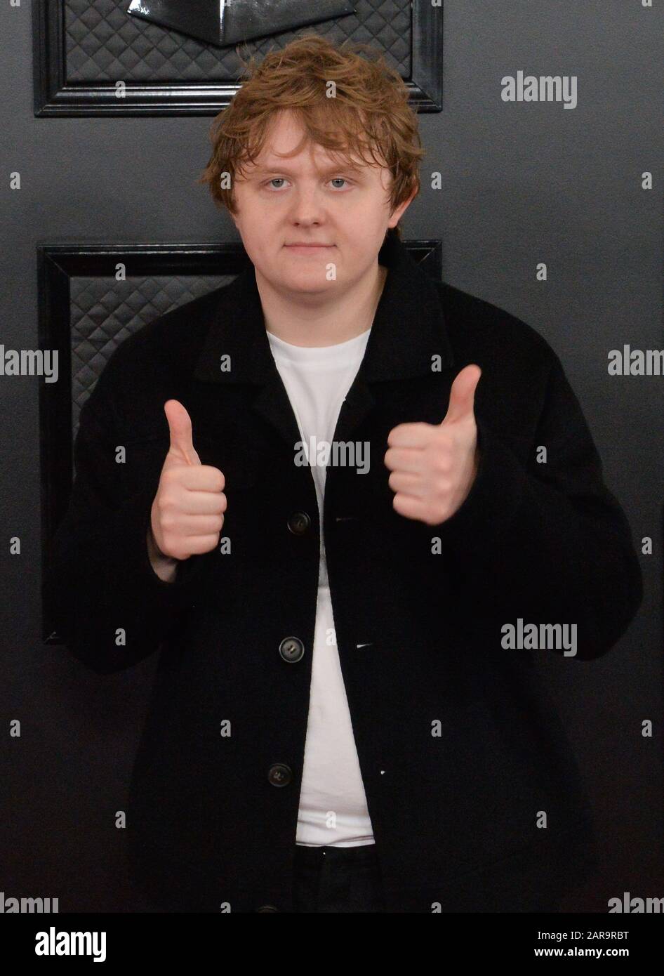 Los Angeles, CA, USA. 26th Jan 2020. Lewis Capaldi arrives for the 62nd ...