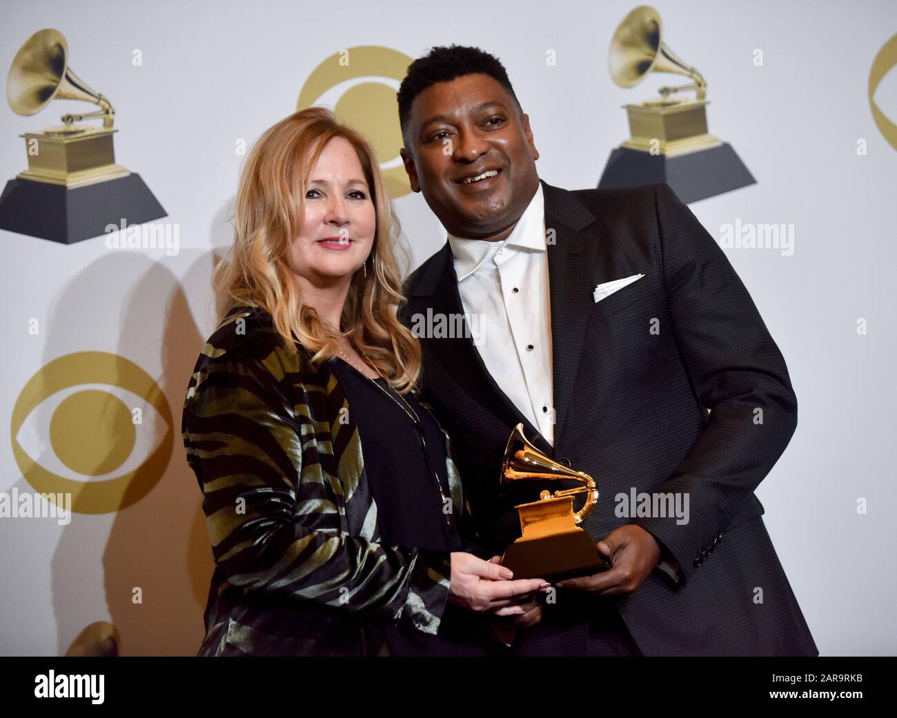 Los Angeles, CA, USA. 26th Jan 2020. Video producers Erinn Williams and ...