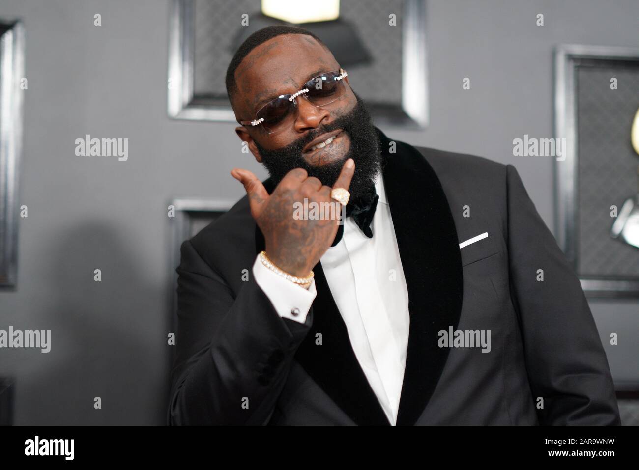 Los Angeles, Ca. 26th Jan, 2020. Rick Ross at the 62nd Grammy Awards at ...