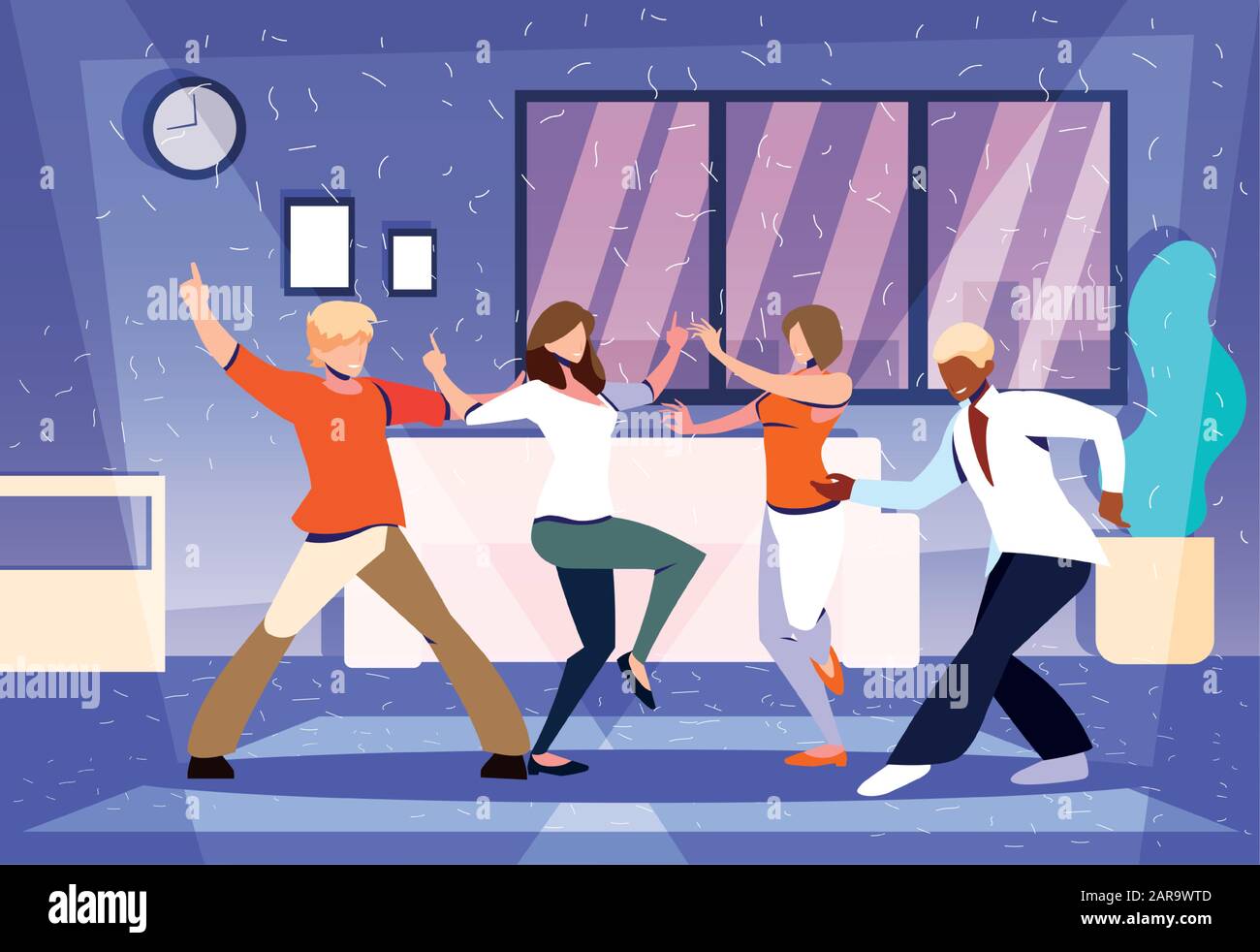 Animated Group Dance