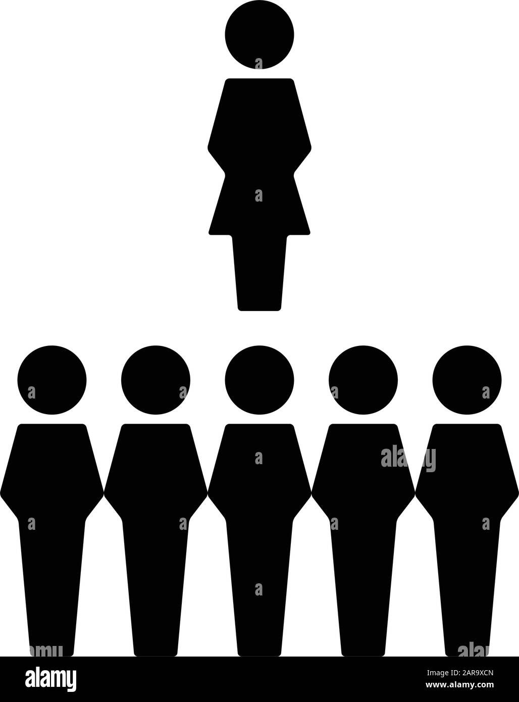 Customer icon vector male and female group of people symbol avatar for ...