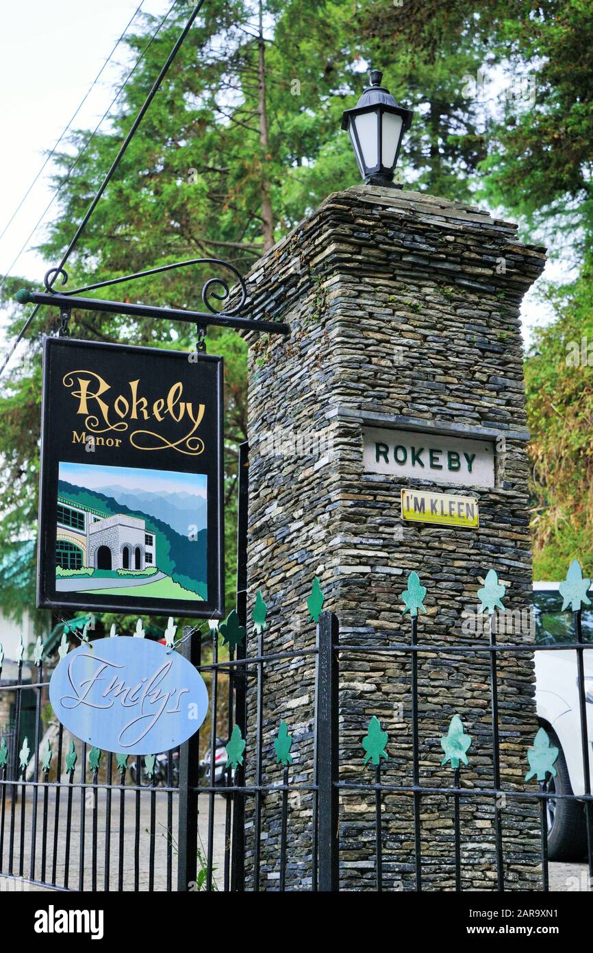 Rokeby Manor entrance, Landour, Mussoorie, Uttarakhand, India, Asia ...