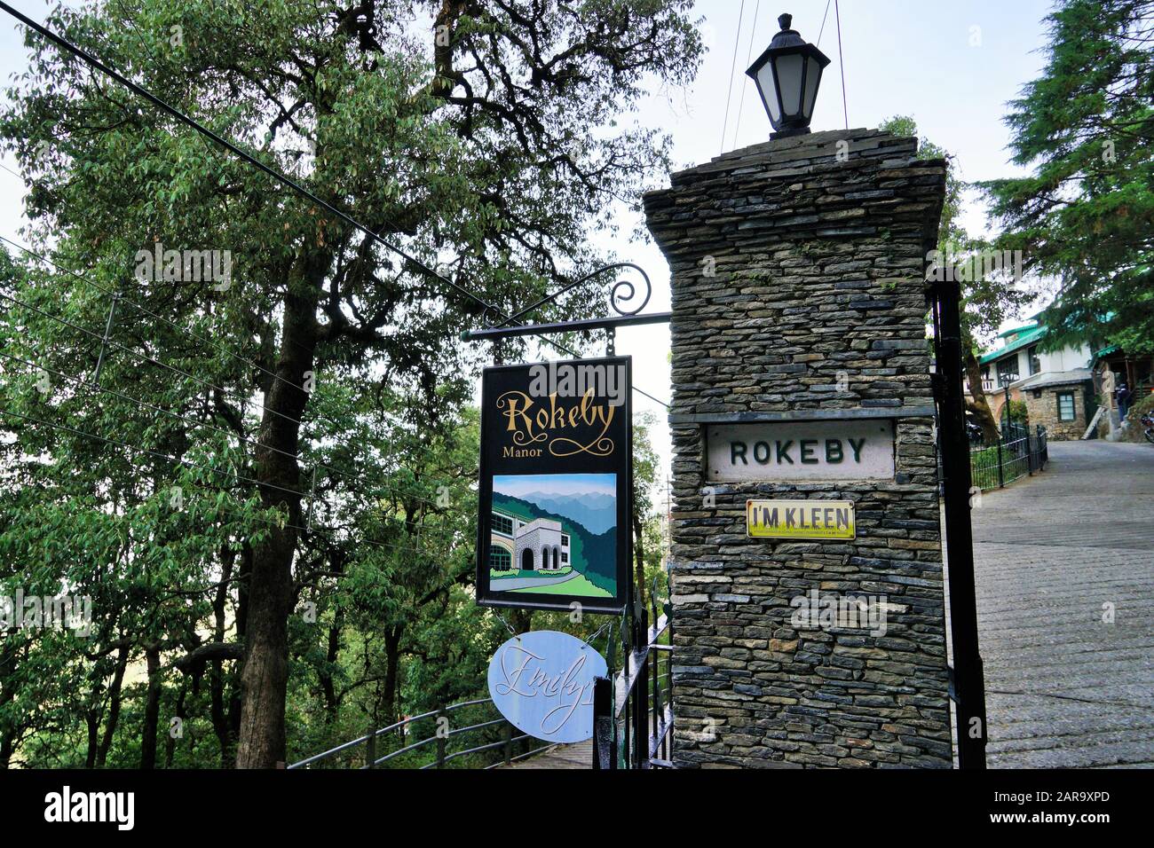 Rokeby Manor entrance, Landour, Mussoorie, Uttarakhand, India, Asia ...