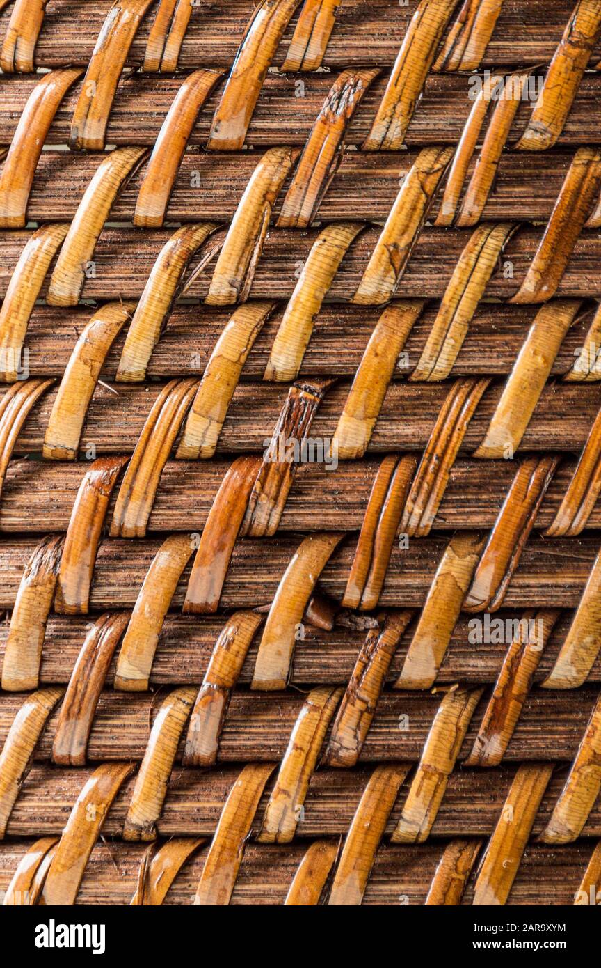 Woven wicker texture for background and copy space Stock Photo - Alamy