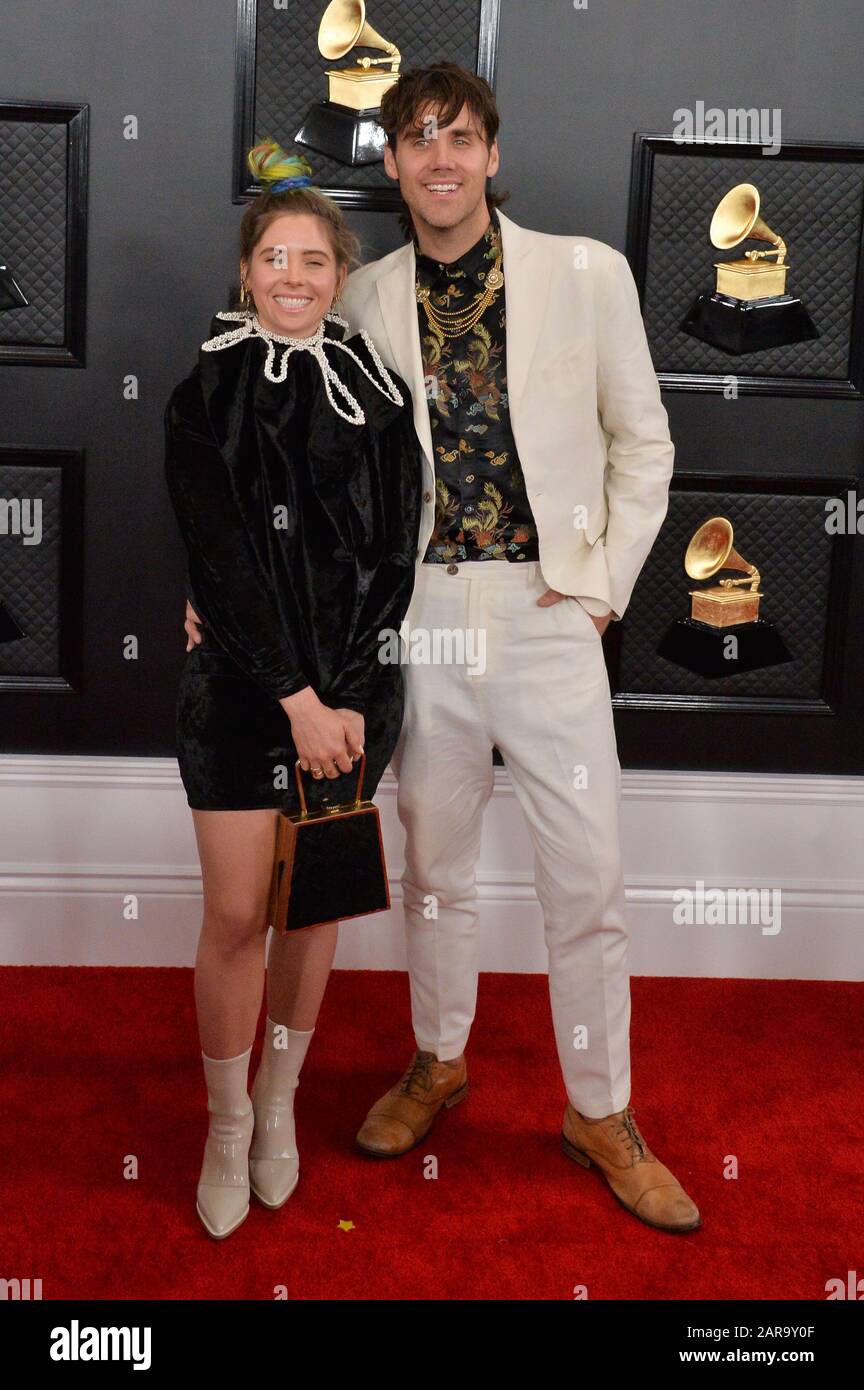 Los Angeles, USA. 26th Jan 2020. (L-R) Victoria Evigan and Jason Evigan ...