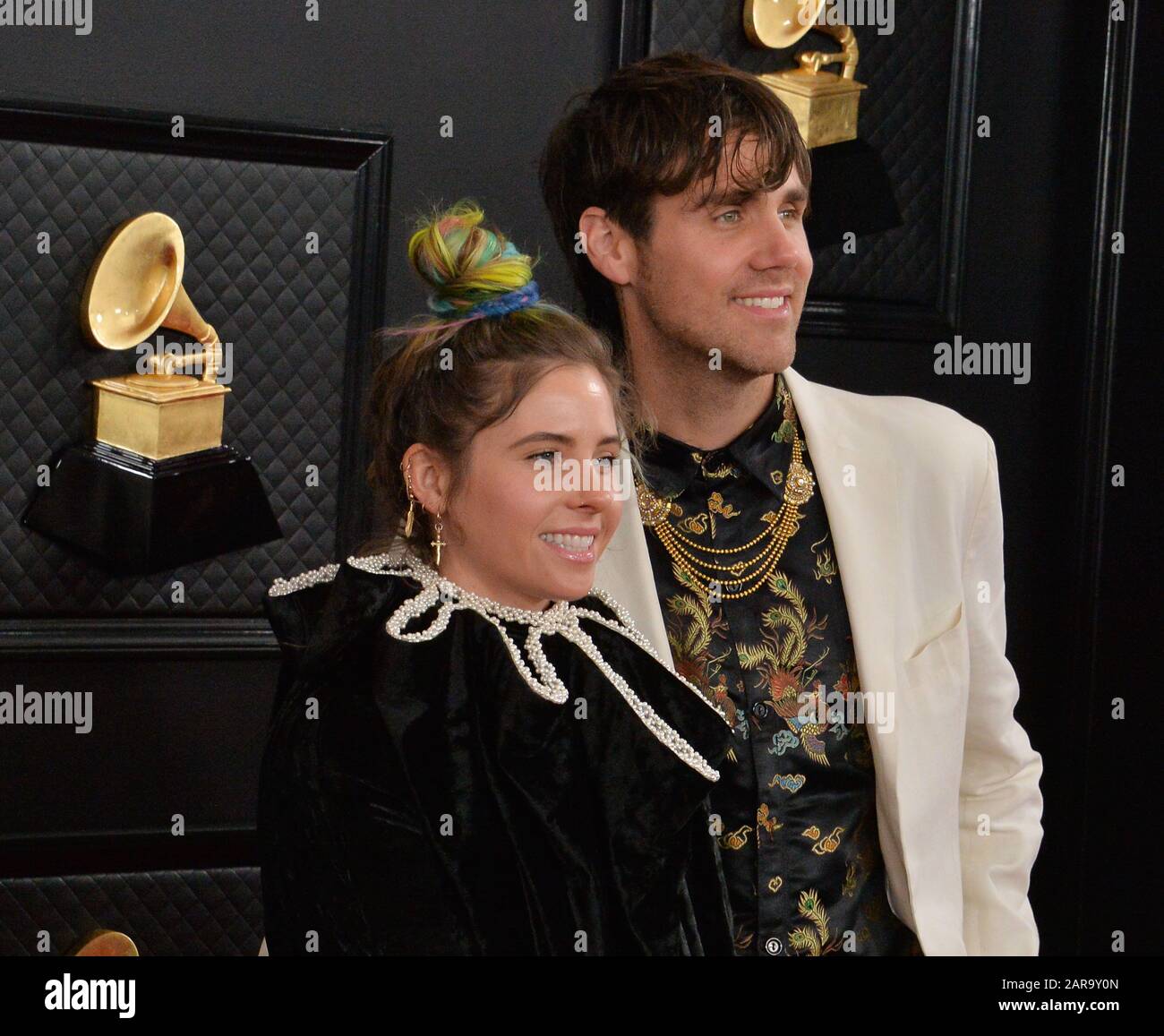 Los Angeles, USA. 26th Jan 2020. (L-R) Victoria Evigan and Jason Evigan ...