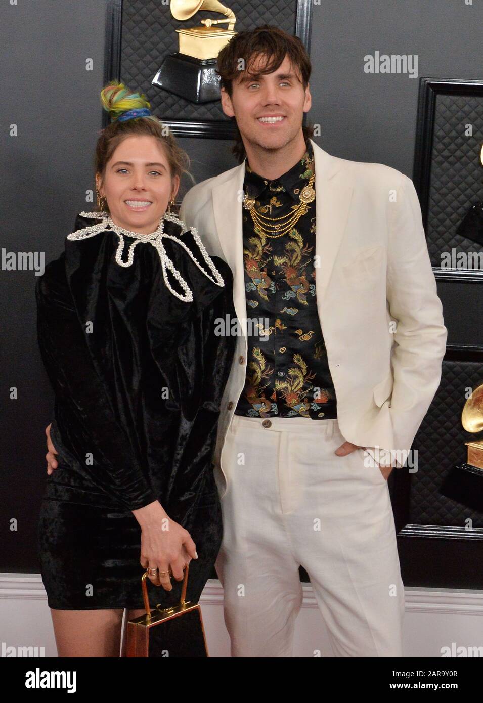 Los Angeles, USA. 26th Jan 2020. (L-R) Victoria Evigan and Jason Evigan ...