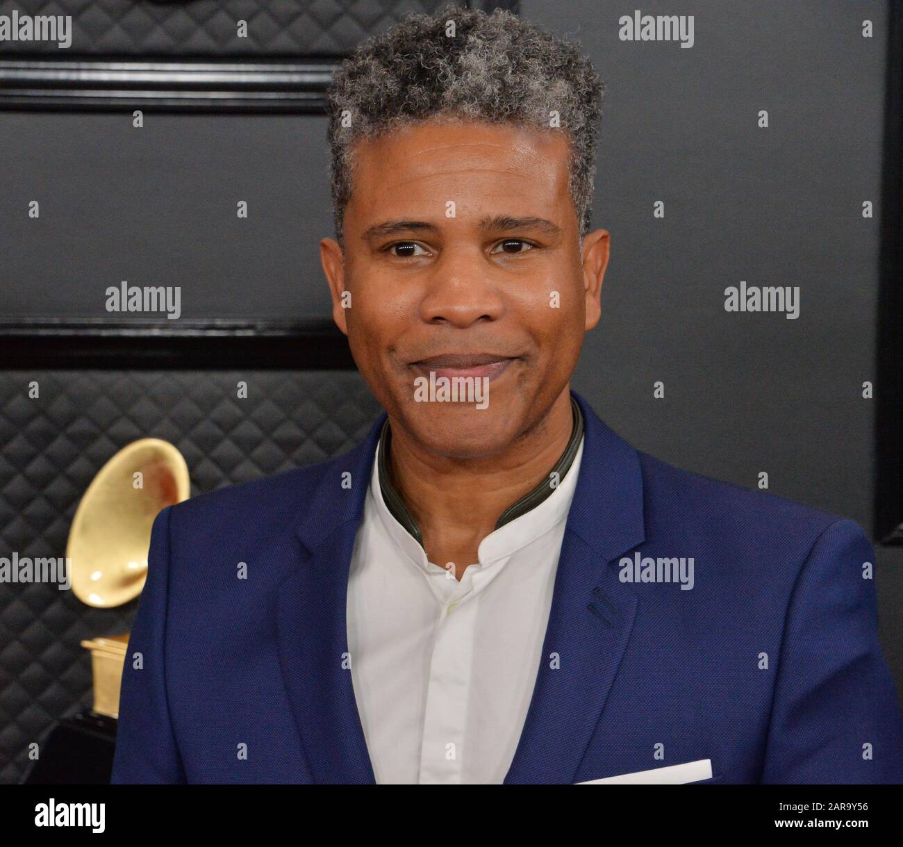 Los Angeles, USA. 26th Jan 2020. David Sánchez arrives for the 62nd ...