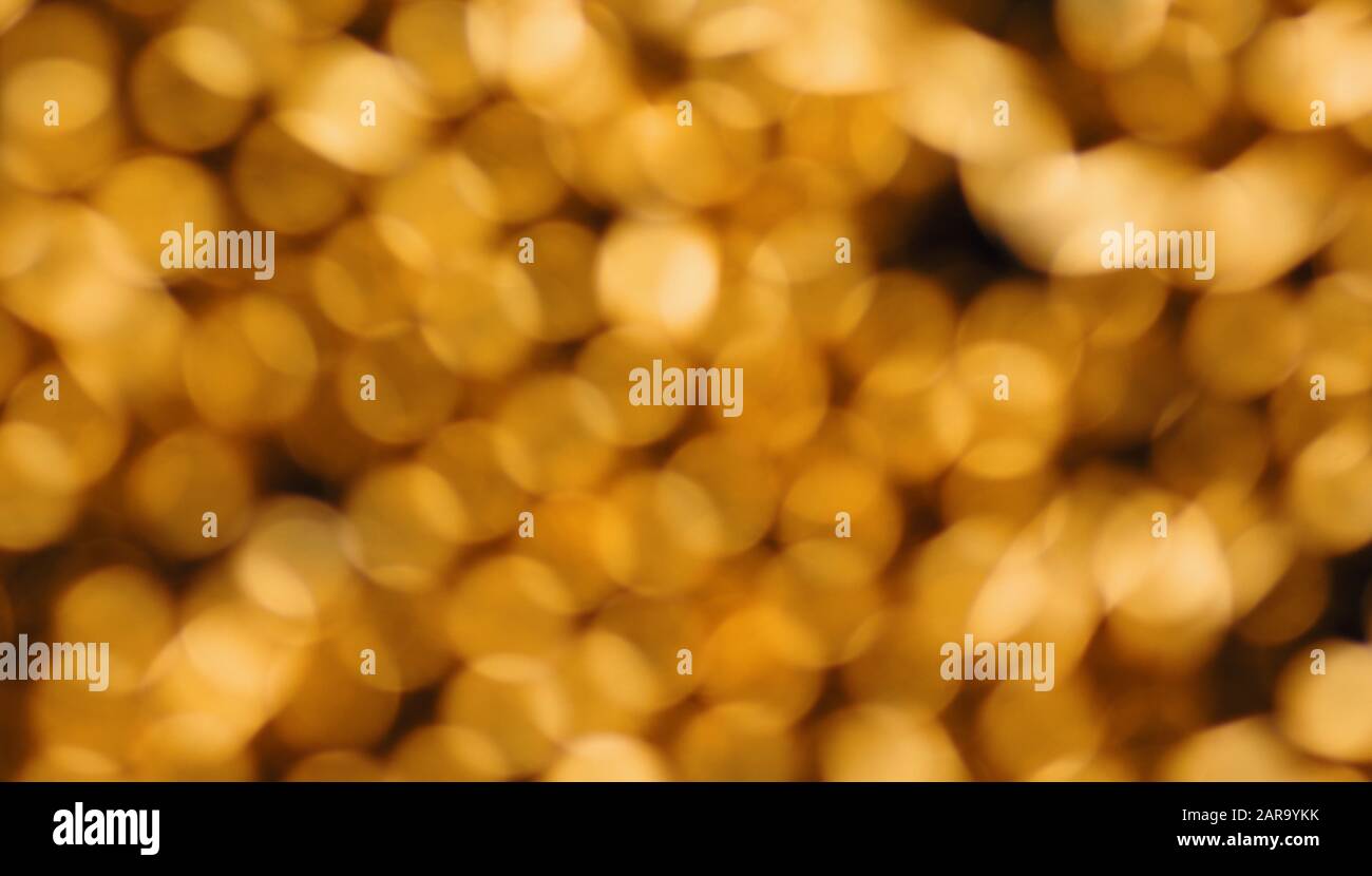 Background of the golden light bokeh Stock Photo - Alamy