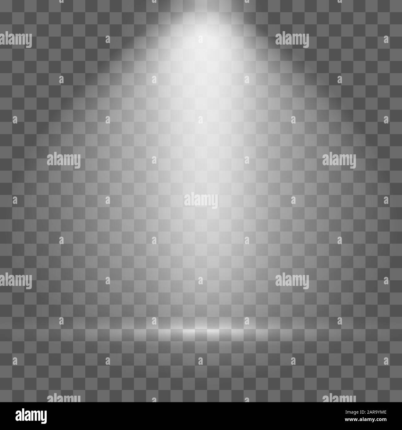 Spotlight effect. Vector progecrot ray in studio. Abstract theater ...