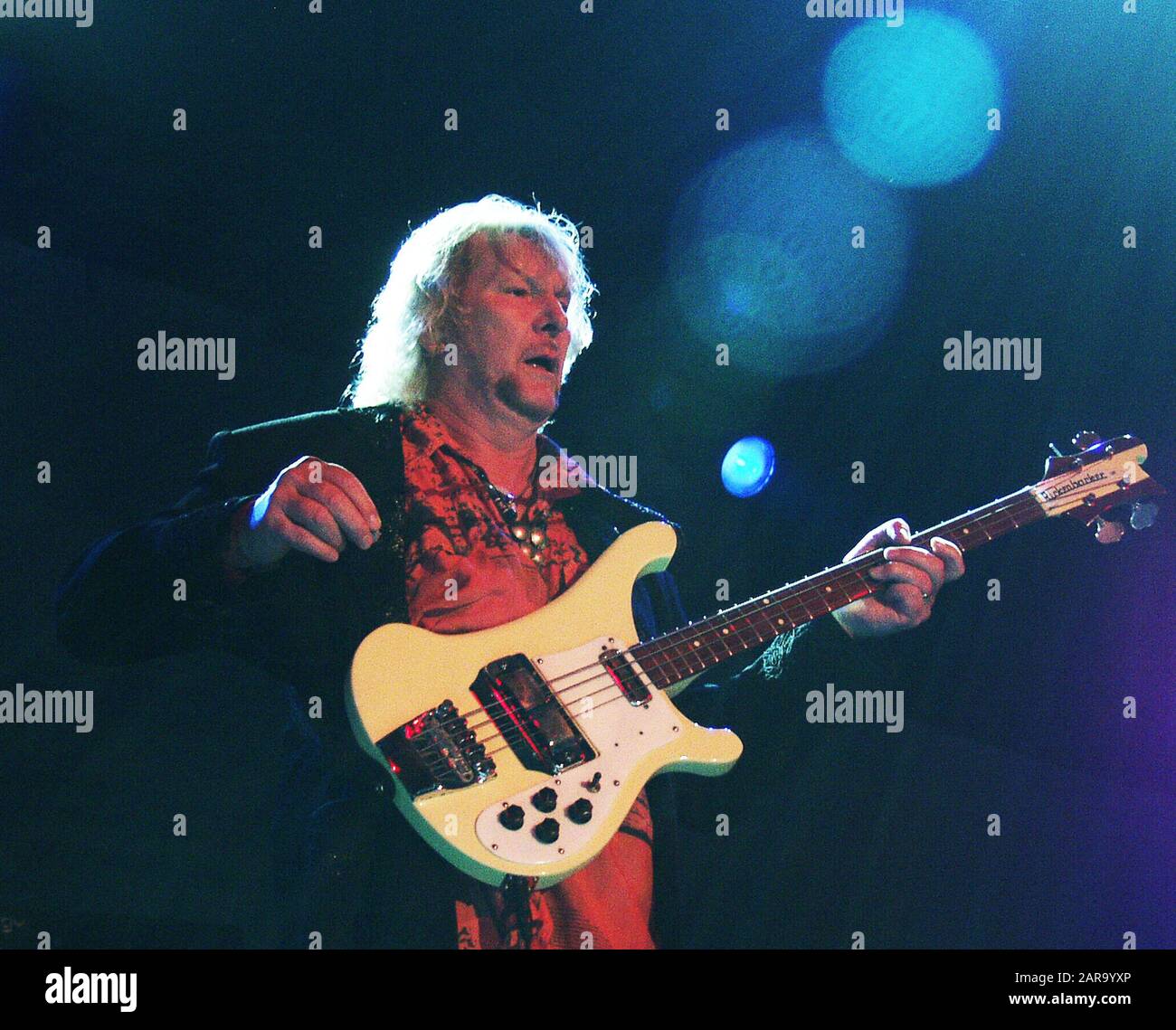 OCTOBER 25: Chris Squire of YES performs at Chastain Park Amphitheatre ...