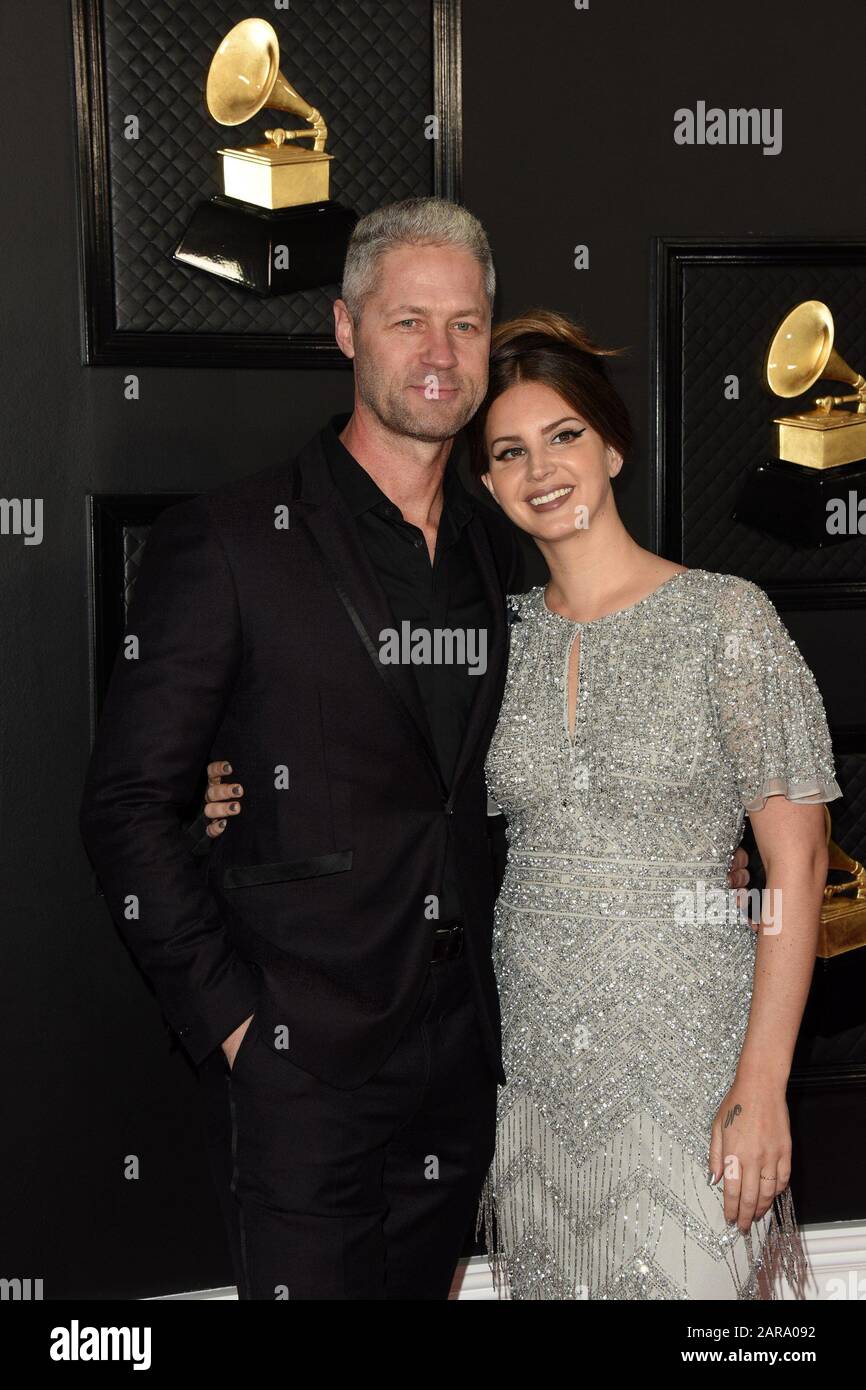 Los Angeles, CA. 26th Jan, 2020. Sean Larkin, Lana Del Rey at arrivals ...