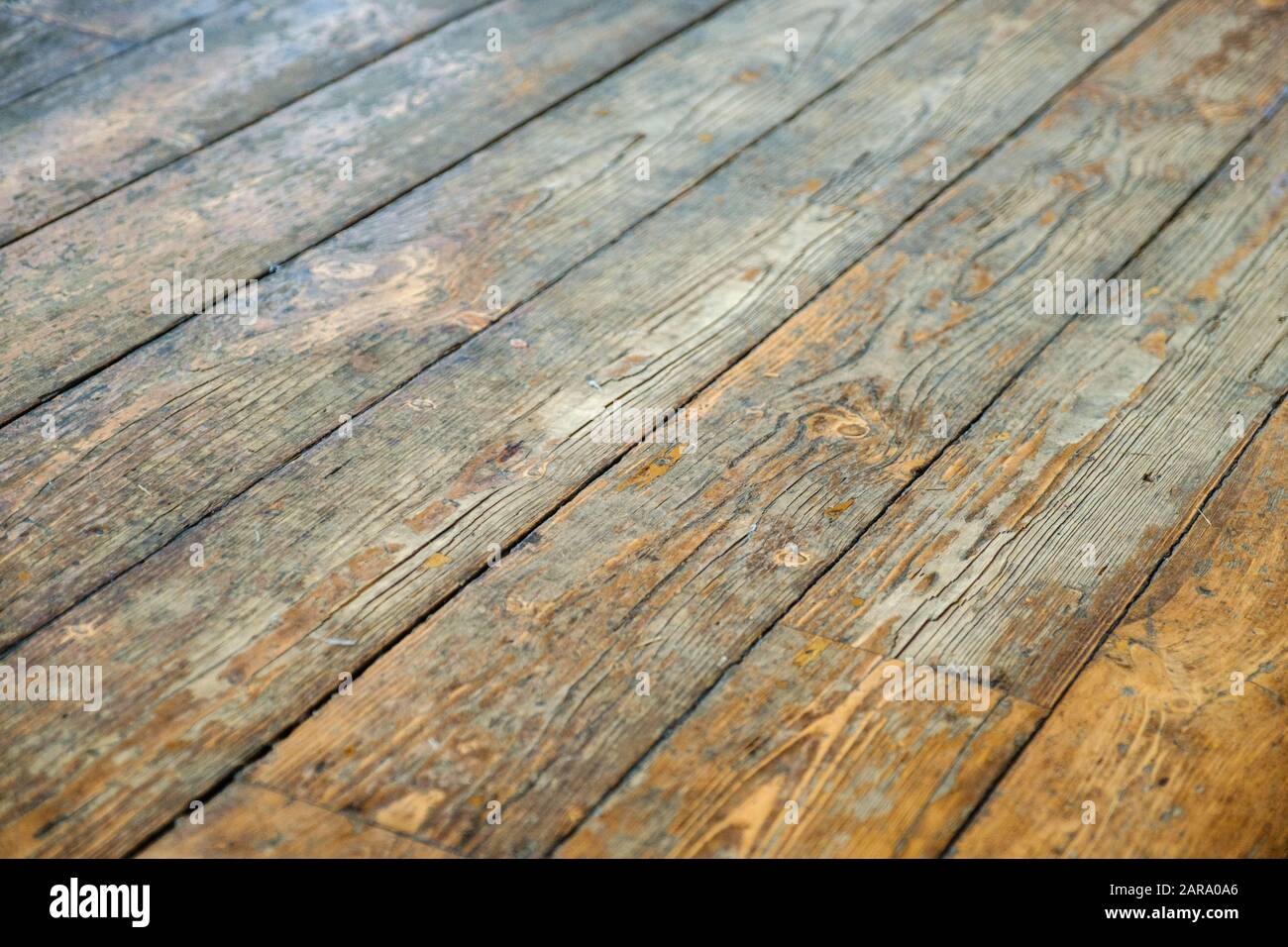 Aged Wood Background Perspective