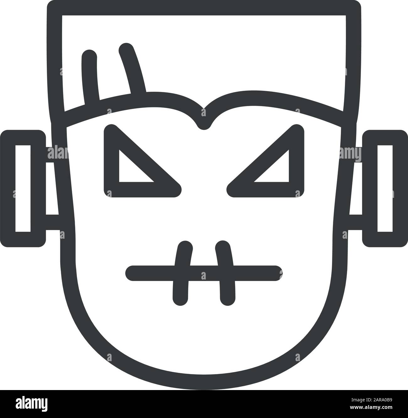 Frankenstein Head Silhouette